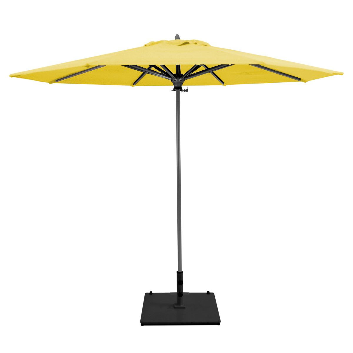 Galtech 9' Deluxe Commercial Single Pole Patio Umbrella - Lemon ...