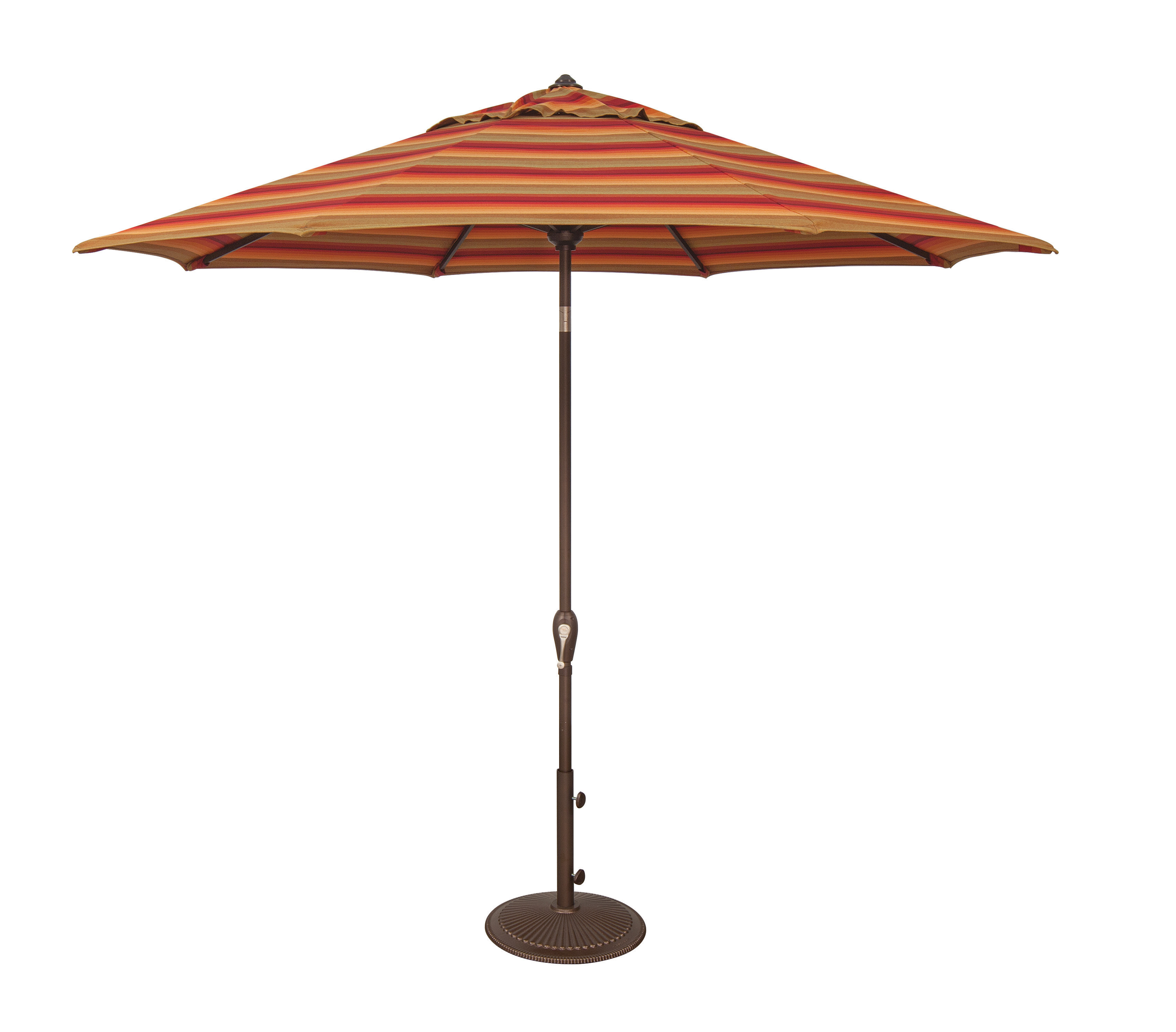 Treasure Garden Aruba 9' Octagon Auto Tilt Sunbrella Patio Umbrella ...